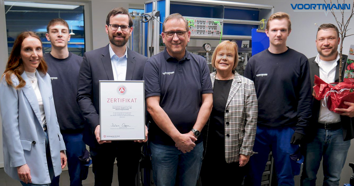 VOORTMANN von der Bundesagentur für Arbeit ausgezeichnet